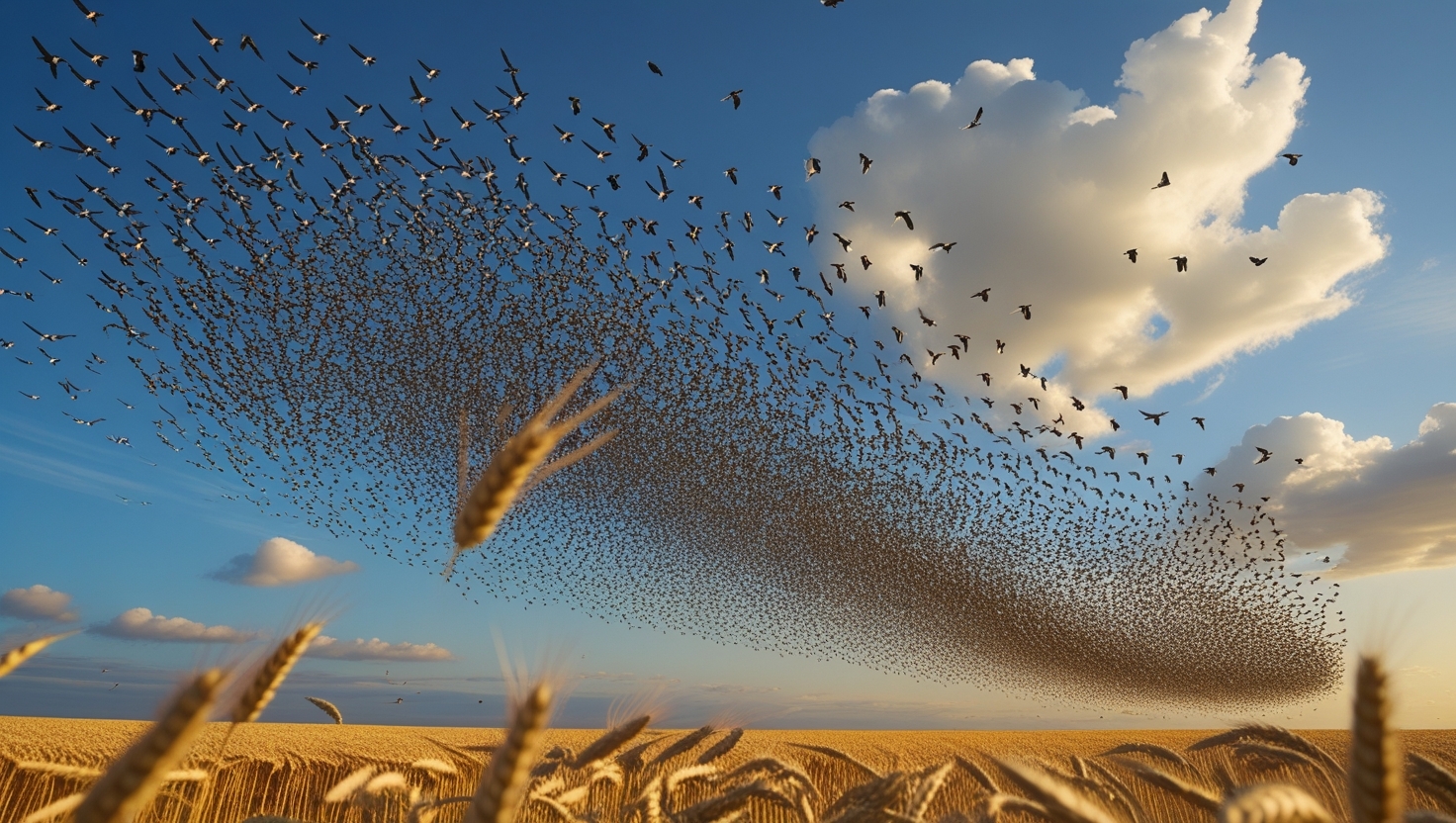 🚜 Harvest Is Coming… And So Are the Birds